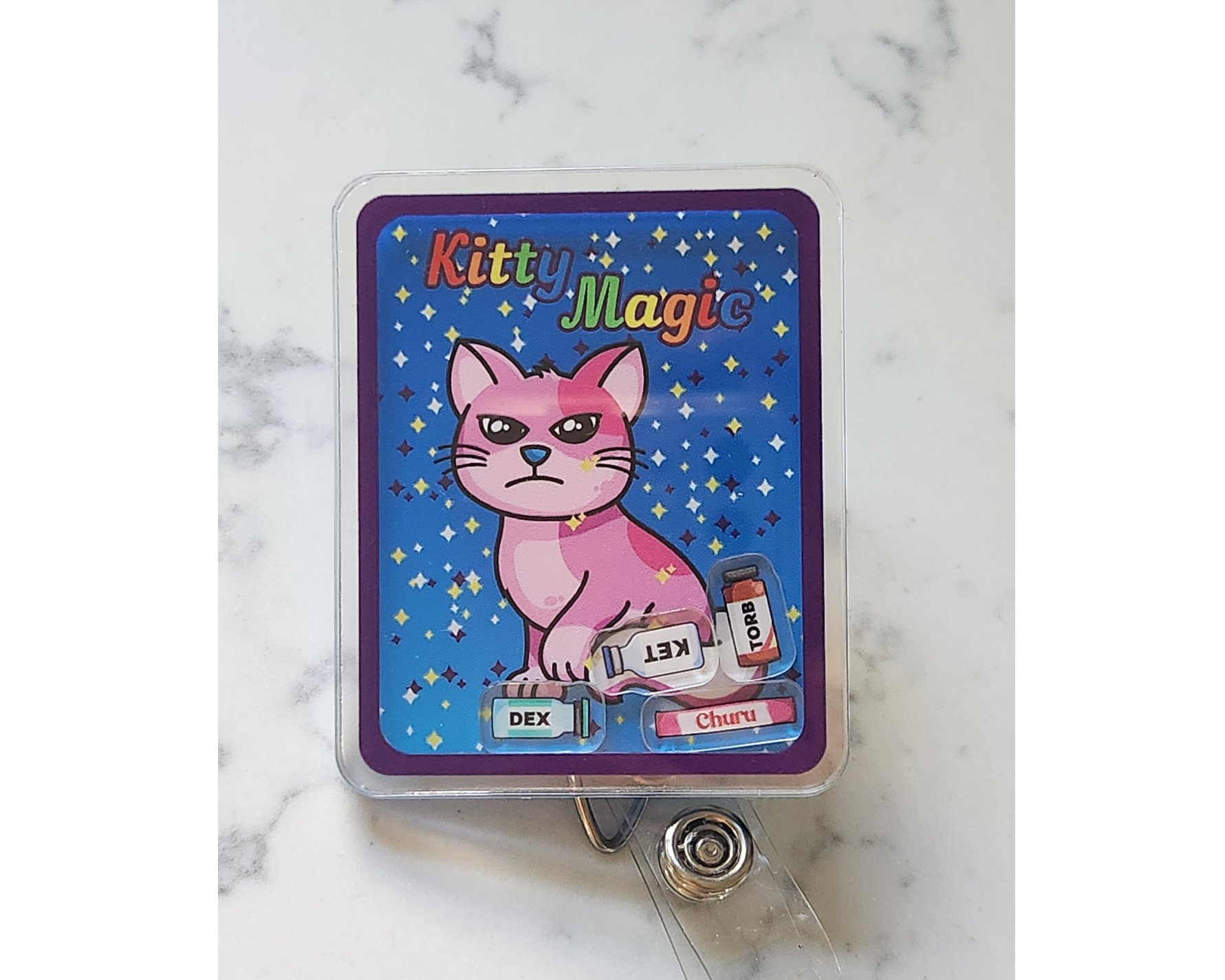 Kitty Magic Badge Reel – Vet Helpful Notes